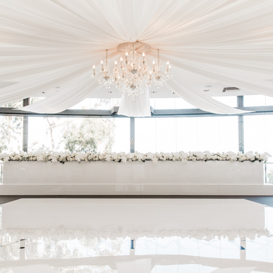 White Gloss Wooden Dance Floor - Full Dance floor hire – LuxeHireCo